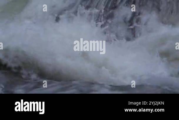 River water flow and whirlpool. Cinema 4K 60fps video with sound Stock ...