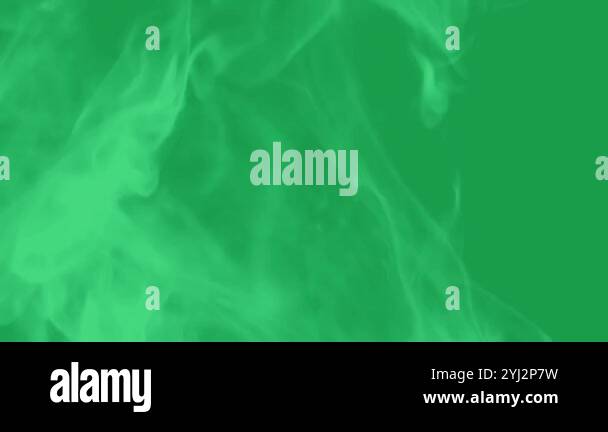 Wispy White Smoke Blowing with Green Screen Background. vertical ...