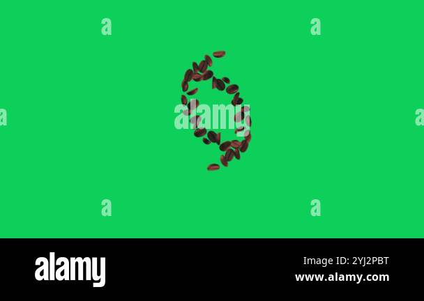 coffee beans green screen background Stock Video Footage - Alamy