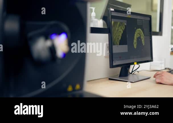 close up professional laboratory for the production of dental protozoa ...