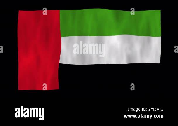 Uae flag waving alpha channel Stock Videos & Footage - HD and 4K Video ...