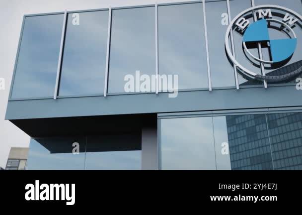 Bmw logo on facade Stock Videos & Footage - HD and 4K Video Clips - Alamy