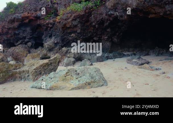 Sandy cave rock on sky background Stock Videos & Footage - HD and 4K ...