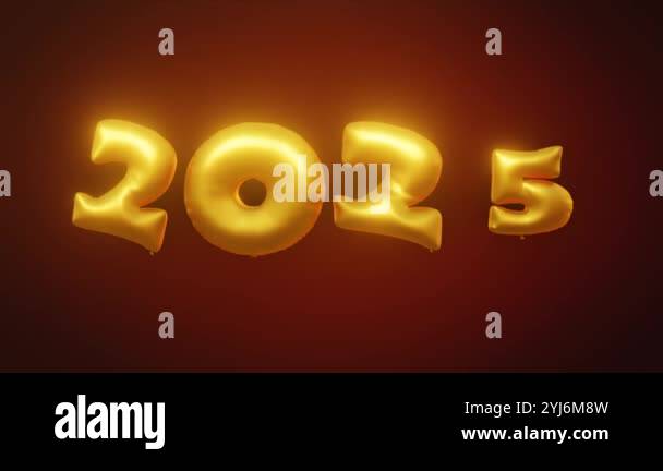 2025 3d gold numbers Stock Videos & Footage - HD and 4K Video Clips - Alamy