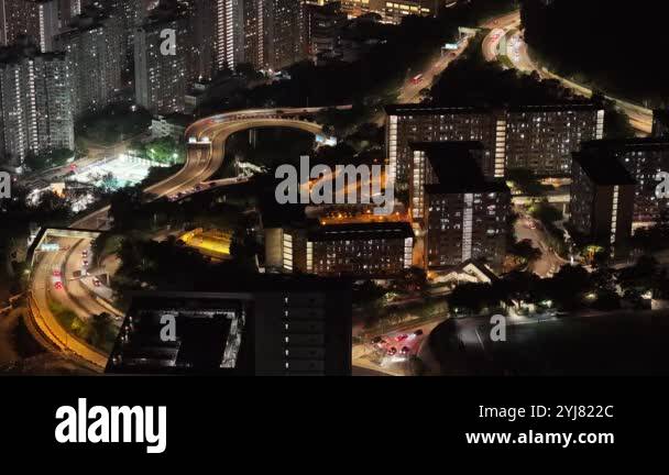 Lung Cheung Road Major Thoroughfare with Scenic Views in Hong Kong ...
