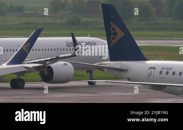 ALMATY, KAZAKHSTAN - JUNE 25, 2024: Passenger airliner Airbus A321, EI ...
