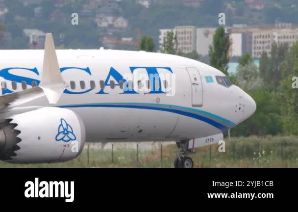 ALMATY, KAZAKHSTAN - JUNE 24, 2024: Airplane Boeing 737, UP-B3739 of ...