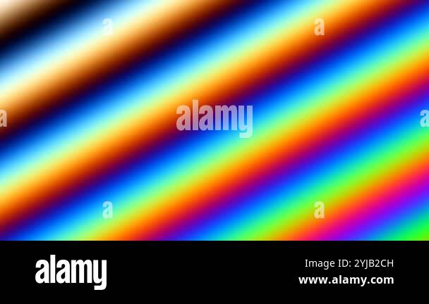 A smooth, harmonious animation of a rainbow spectrum shooting down a ...