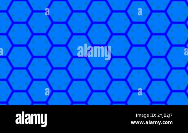 Animated Hexagonal Grid with Smooth Transitions Stock Video Footage - Alamy