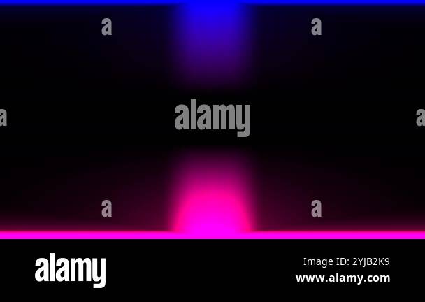 A smooth, vibrant animation of a neon retro grid moving forward. The ...