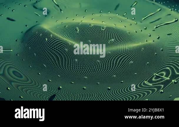 Green ripple liquid effect texture abstract background 4k three ...
