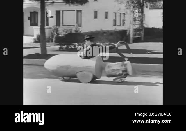 USA - 1923 - In this silent comedy, an inventor with a horseshoe magnet ...