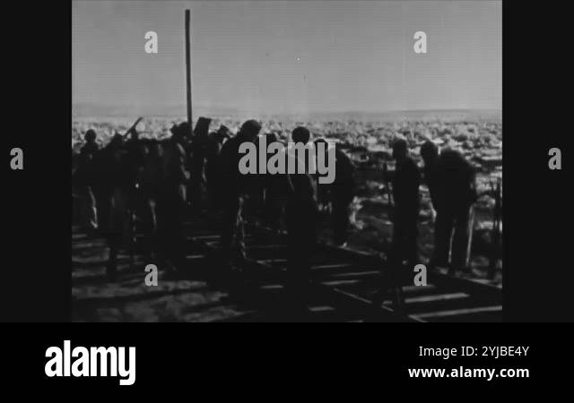 USA - 1924 - In this silent western, rail workers sing as they build the Transcontinental ...