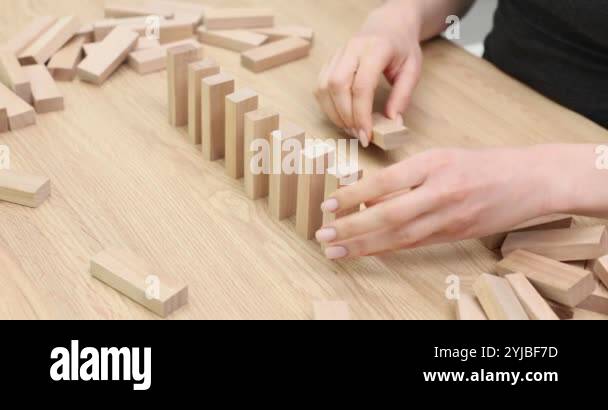 Stacks wooden blocks Stock Videos & Footage - HD and 4K Video Clips - Alamy