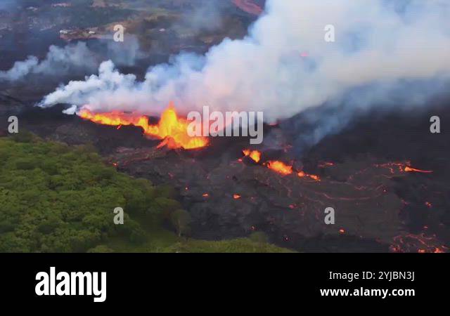 Hawaii helicopter volcano Stock Videos & Footage - HD and 4K Video ...