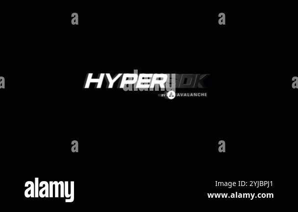 Logo Hypersdk avalanche Cryptocurrency Animated on Transparent Background, 1920x1080 size, Alpha ...