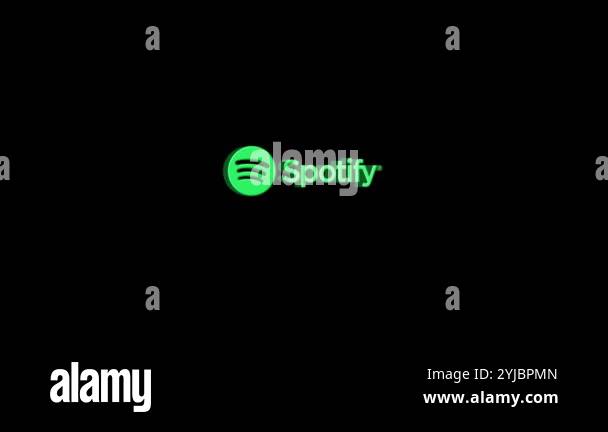 Logo Spotify Animated on Transparent Background, 1920x1080 size, Alpha ...
