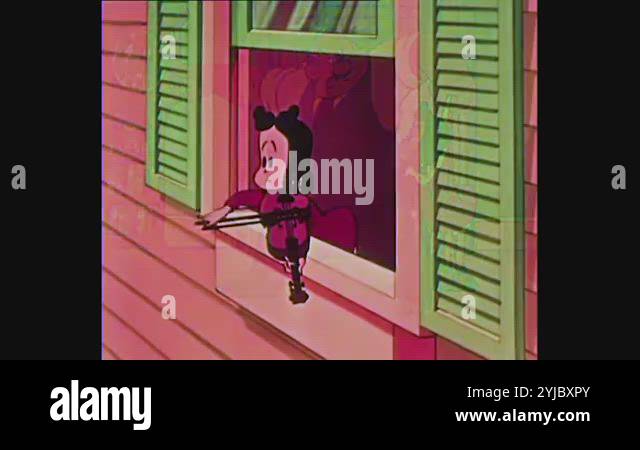 USA - 1947 - In this animated film, Little Lulu ditches her violin ...