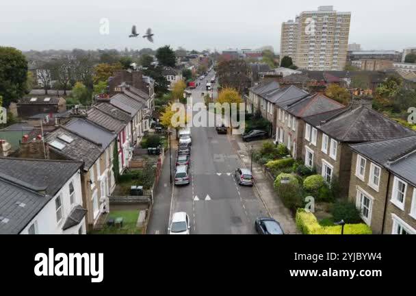 Suburban semi detached detached housing Stock Videos & Footage - HD and ...