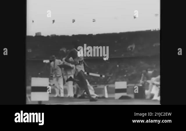 BERLIN - 1936 - Jesse Owens defeats Luz Long in the long jump at the ...