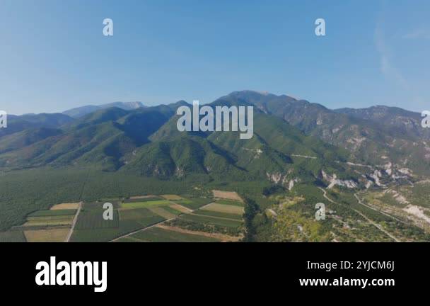 Aerial views highlight Mount Olympus, Greeces tallest peak, renowned in ...