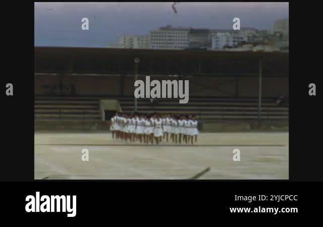 ALGERIA - 1950s - Students at a girls Catholic school in Algeria do ...