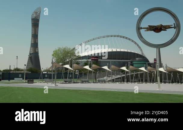 QATAR, DOHA, MARCH 26, 2018: Torch tower, also known as Aspire Tower ...