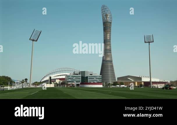 QATAR, DOHA, MARCH 26, 2018: The Torch Doha or Torch tower, also known ...