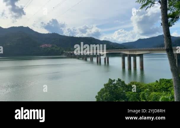 Landscape View of Road Bridge Overpass Tasik Banding at Royal Belum ...