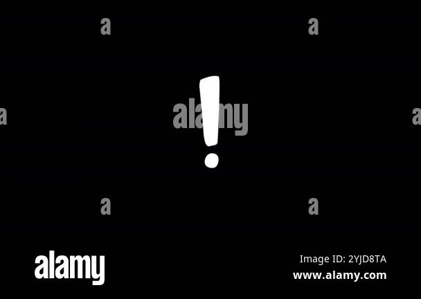 Important announcement and exclamation mark vector Stock Videos ...