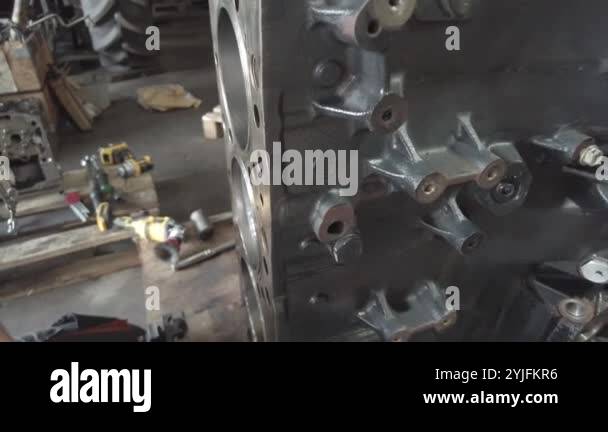 Diesel Engine Overhaul and Rebuild. Repair of the tractor engine Stock ...