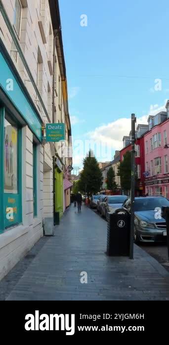 Clonakilty, Ireland, October 1, 2024. Walking through a small Irish ...