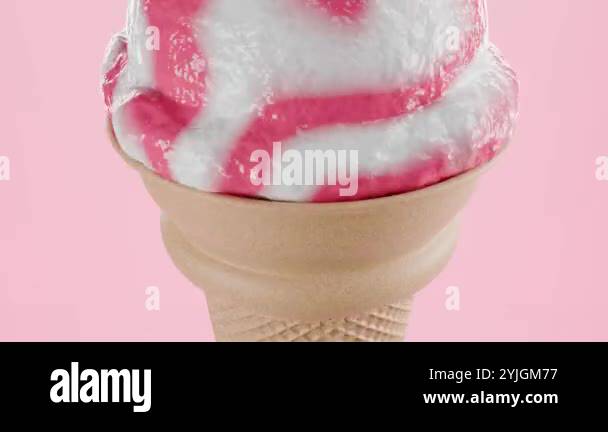 Raspberry ice cream cone Stock Videos & Footage - HD and 4K Video Clips ...
