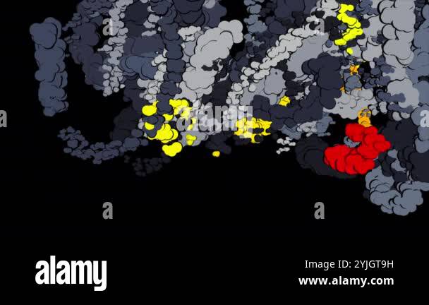 4K Hand-Drawn Cartoon Smoke Transition Animation 2D Anime, Manga, Flash ...