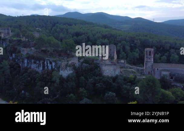 Above medieval castle towers sunset Stock Videos & Footage - HD and 4K ...