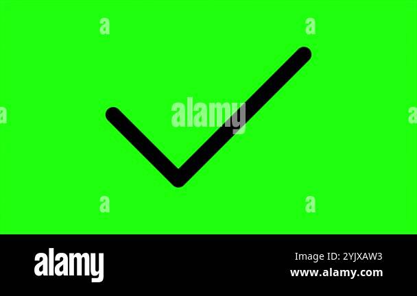 Check mark symbol animation. Animation of check mark icon. Approve and ...