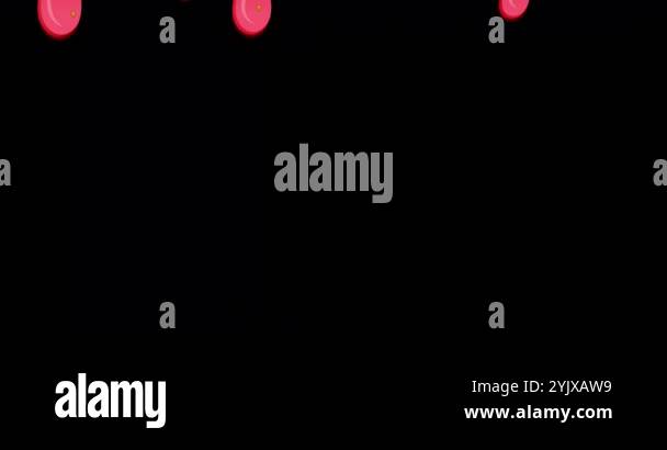 Realistic drops of strawberry jam animation. Strawberry background jam ...