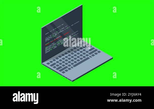 Coding and programming web concept in 3d isometric design software Stock Videos & Footage - HD ...