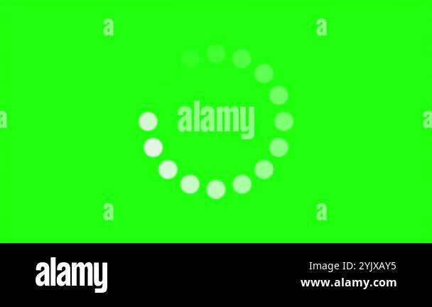 Loading circle animation. Round loading animation. White gradient dotted round loading. Loading ...