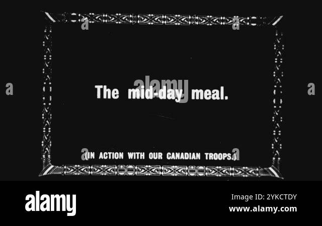 Food in the trenches Stock Videos & Footage - HD and 4K Video Clips - Alamy