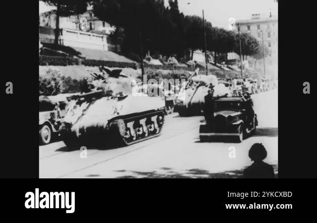 ROME - 1944 - Civilians cheer for liberating Canadian forces in Nazi ...