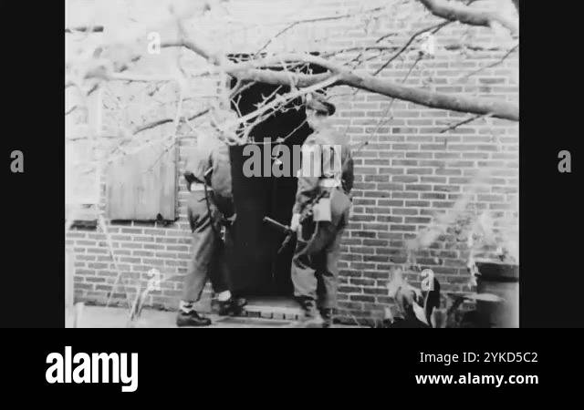 GERMANY - 1945 - Canadian soldiers in occupied Germany dispose of Nazi ...