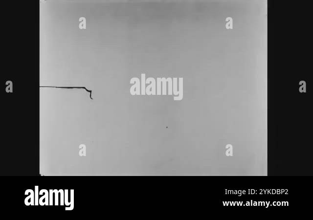 USA - 1917 - A political cartoon is animated of Uncle Sam, a soldier ...