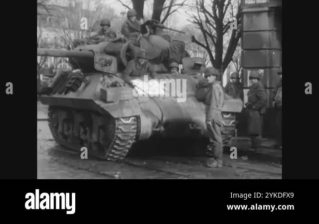 METZ - 1944 - 907th Battalion soldiers drive an M-10 tank destroyer ...