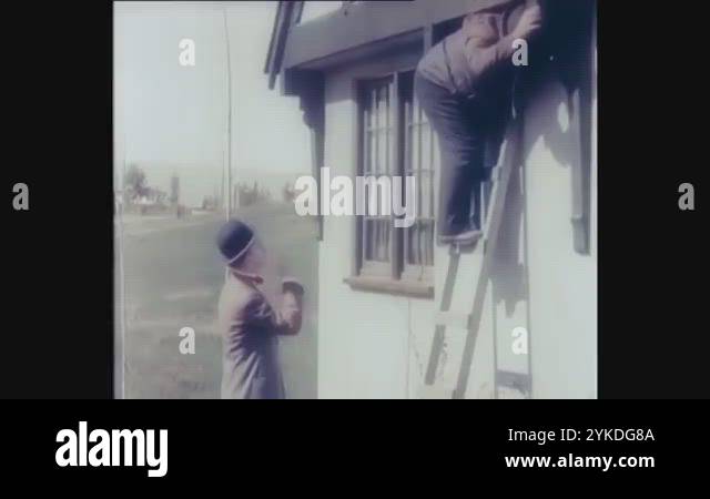 Man climbing two ladders Stock Videos & Footage - HD and 4K Video Clips ...