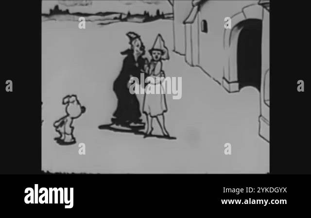 USA - 1927 - In this animated film, Koko the Clown tries to kiss a ...