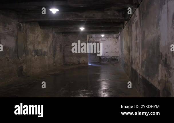 A suspenseful video in a dark room with different lighting effects ...