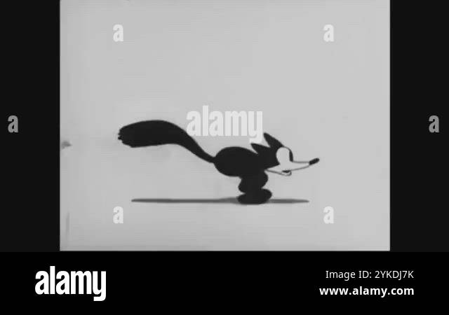 USA - 1928 - In this animated film, a fox tricks the dogs chasing him ...