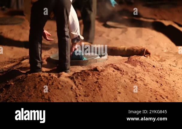 Jordanian cuisine. Zarb is a traditional bedouin meal, famous meat dish ...