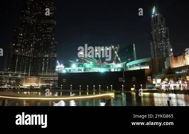 UAE, DUBAI, FEBRUARY 3, 2016: Burj Khalifa megatall skyscraper and ...